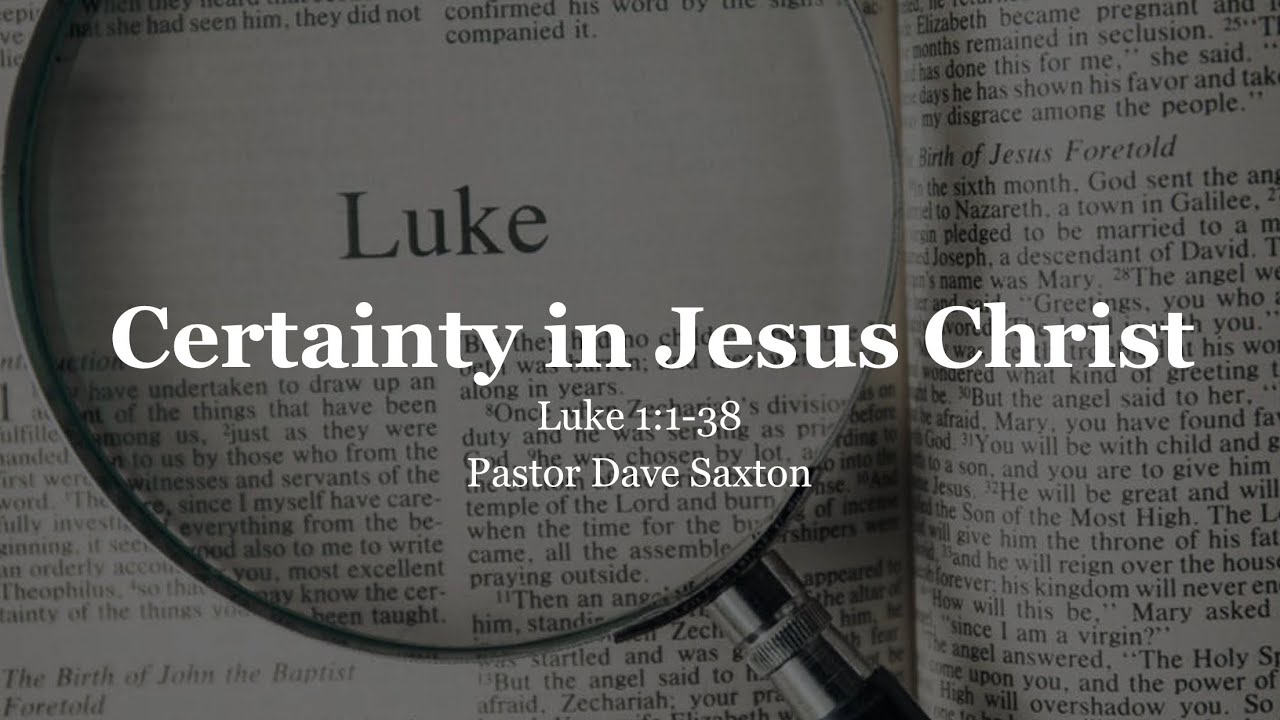 The Gospel of Luke | Luke 1:1-38 - YouTube