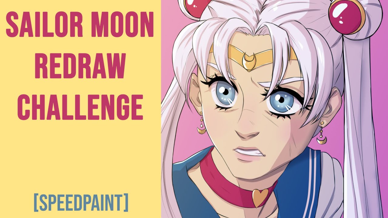 SAILOR MOON REDRAW CHALLENGE | Speedpaint - YouTube