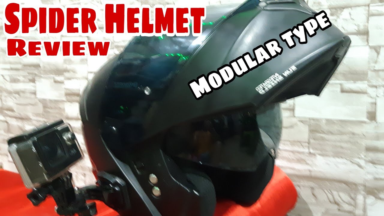 SPIDER FORCE HELMET MODULAR TYPE + INSTALLED CAMERA #review ...