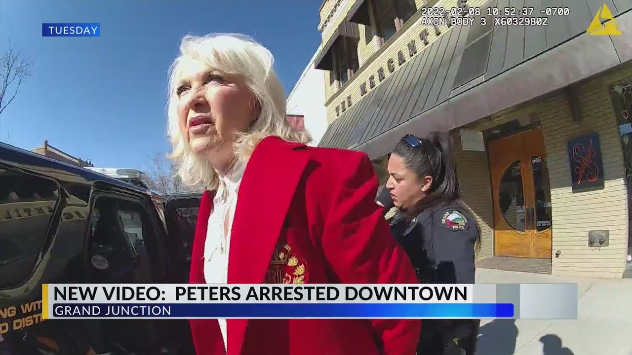 Clerk Tina Peters Arrest body cam (Courtesy GJPD) - YouTube