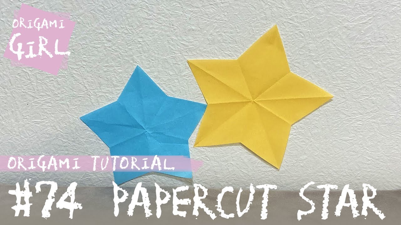 DIY: Origami #74 - How To Make a Papercut Star - YouTube