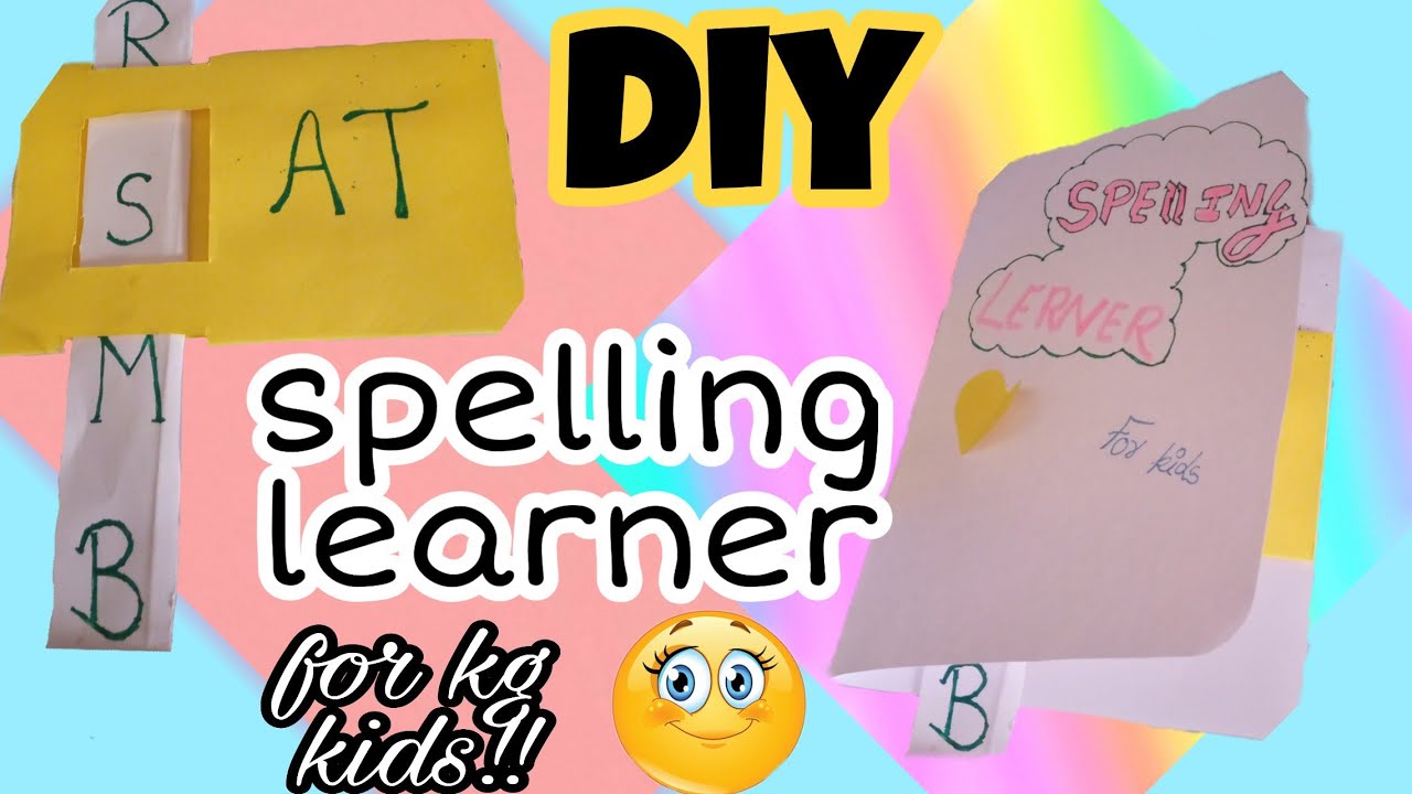 Diy spelling learner for small kids||😱😱awesome craft to learn spelling ...
