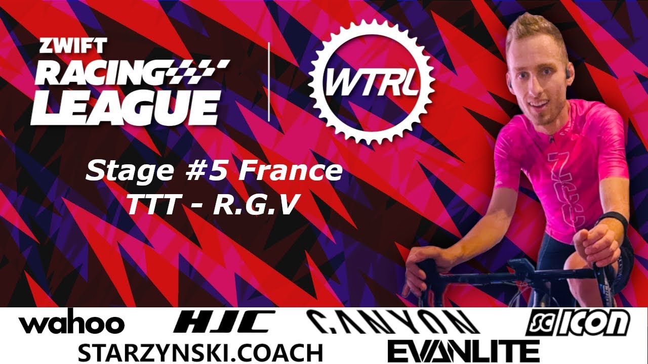 🔴Zwift Racing League - Stage 5 - TTT - R.G.V - YouTube