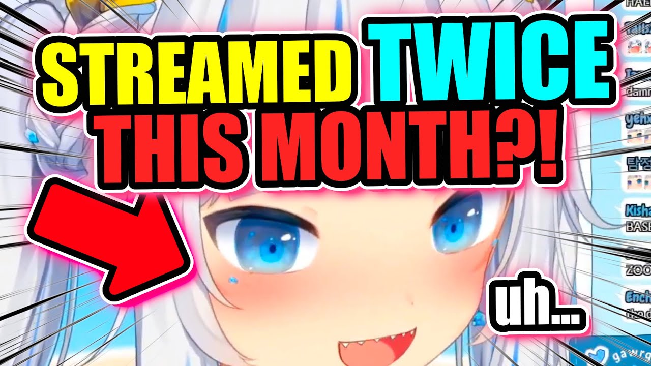 🥺Chat COMPLAINING Gura Streaming FREQUENCY?!😲 - YouTube