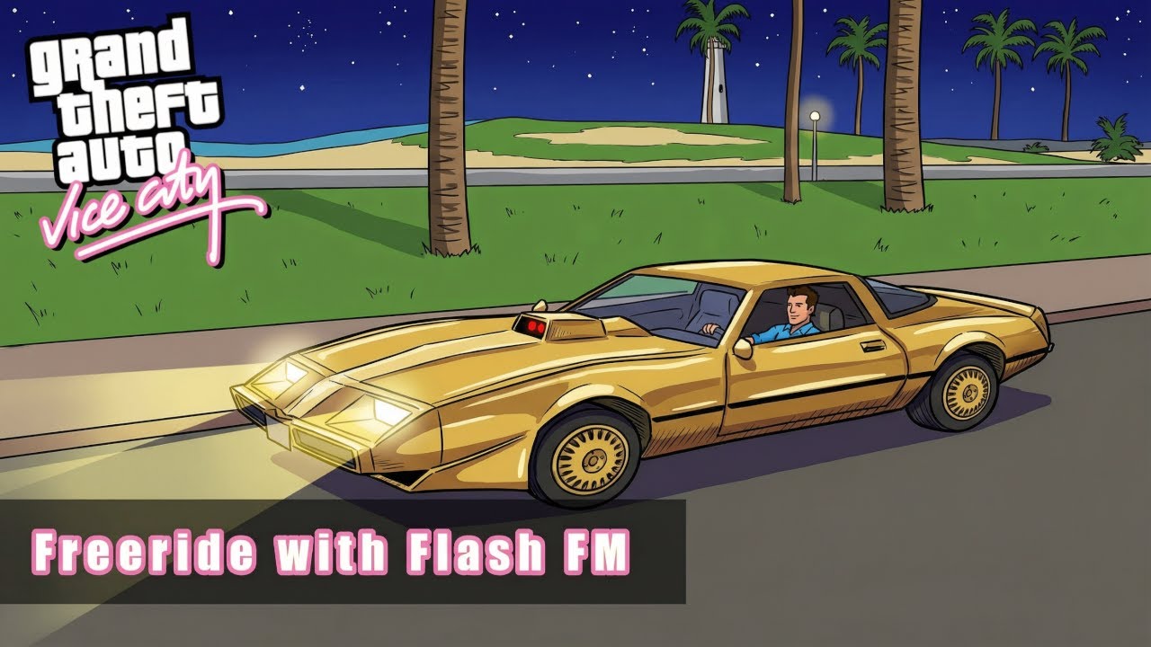 Driving around Vice City Vice City with phoenix and Flash FM | GTA Vice ...