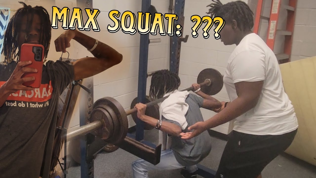 Finding my max squat at 98 pounds!! - YouTube