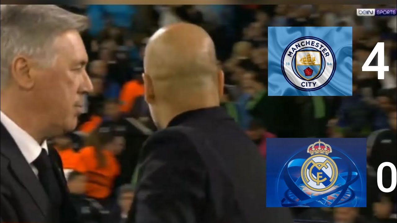 ملخص مباراة مانشستر سيتي و ريال مدريد مانشستر سيتي يقسو على ريال