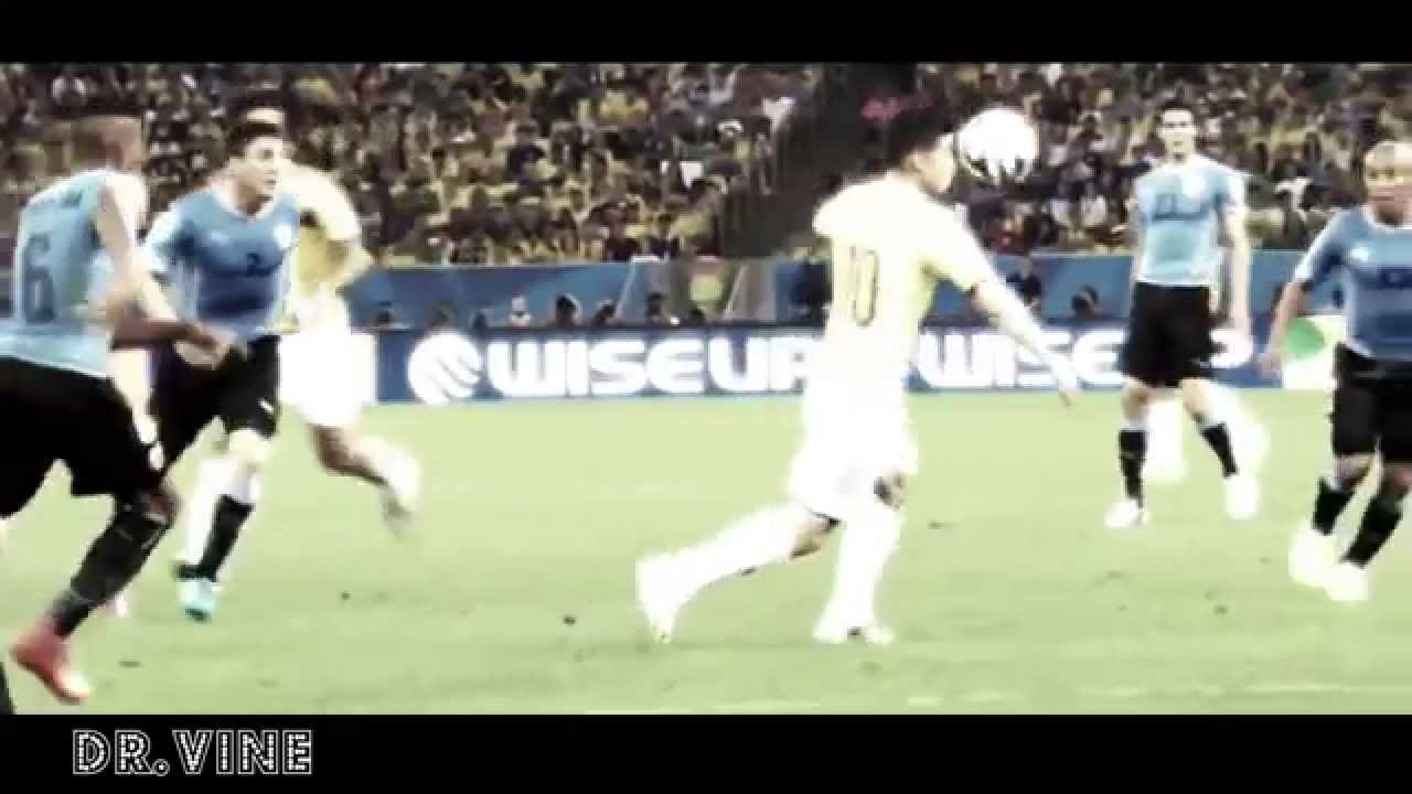James Rodriguez Amazing Goal vs Uruguay World Cup 2014 *Vine* - YouTube