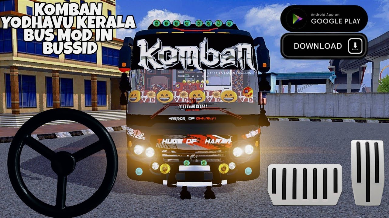 Komban YODHAVU Kerala Bus Mod In Bus Simulator Indonesia - Bussid Bus ...