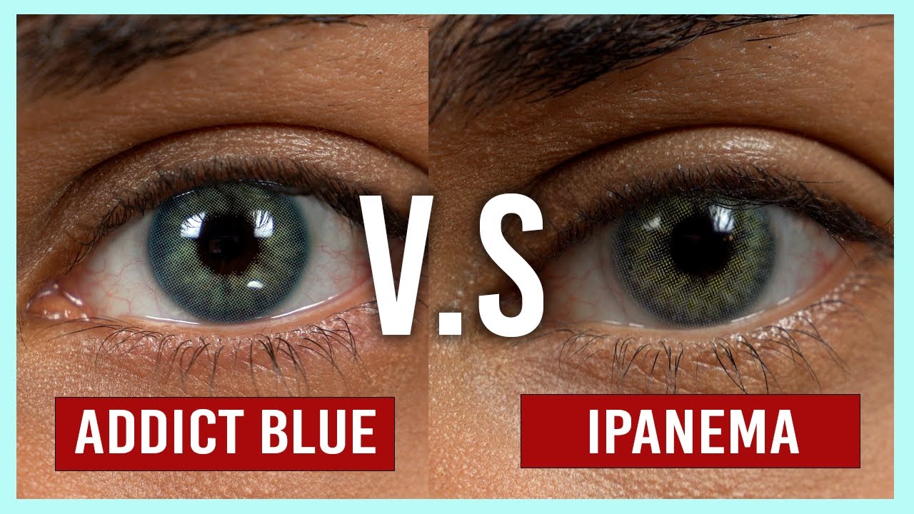 Anesthesia Addict Blue VS Solotica Ipanema | Best Blue Colored Contact ...