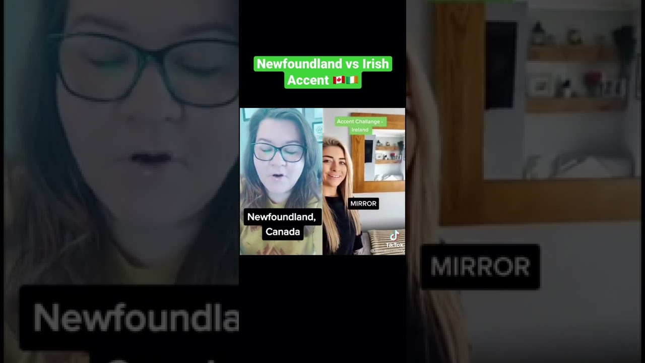Newfoundland vs Irish Accent 🇨🇦🇮🇪 #accents #tiktok #shorts - YouTube