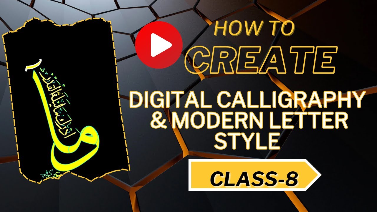 How To Create Digital Calligraphy & Modern Letter Style# ...