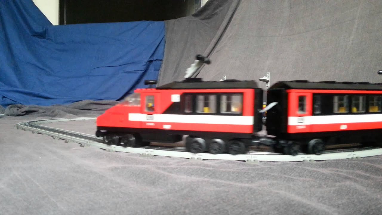 Running Lego 12v Train Set 7745 - YouTube