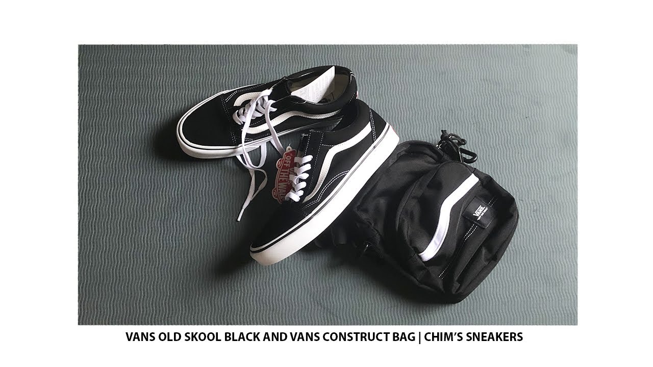 LEGENDARY COMBO! Vans Old Skool Black White OG and Vans Construct Bag ...