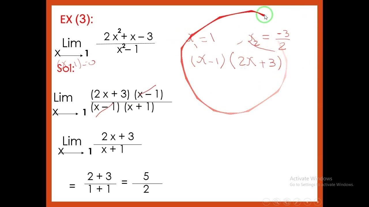 Limit by factorization - YouTube