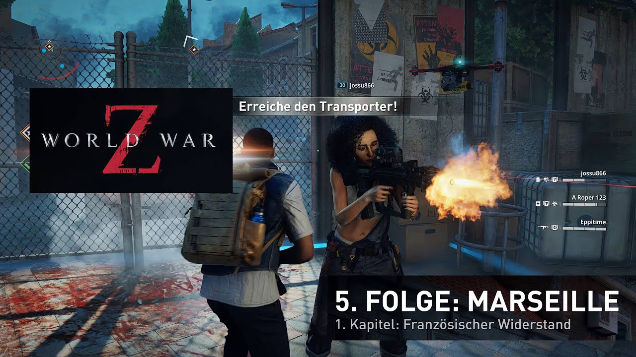 WWZ Aftermath - Gameplay - Herausforderungsmodus - 5. Folge Marseille ...