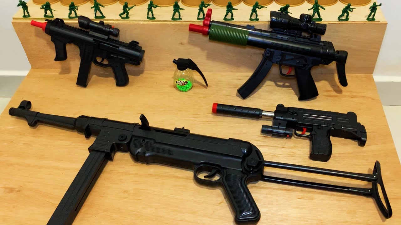 MP40/MP5/UZI submachine gun/BB bullet toy gun - YouTube