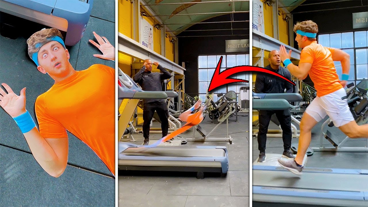 Flatten Your Self Inside A Treadmill! (After Effects Tutorial) - YouTube