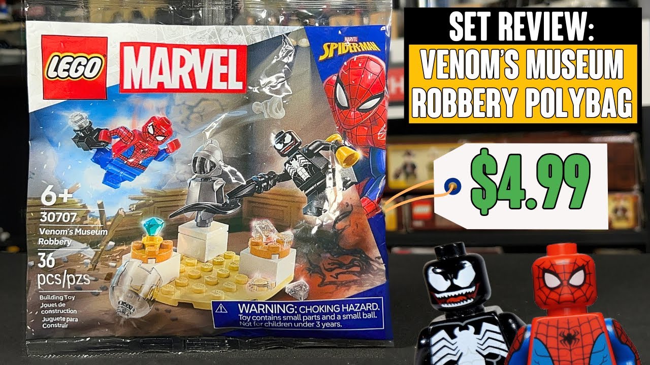 REVIEW LEGO Marvel "Venom's Museum Robbery" (Spider Man Set 30707 ...