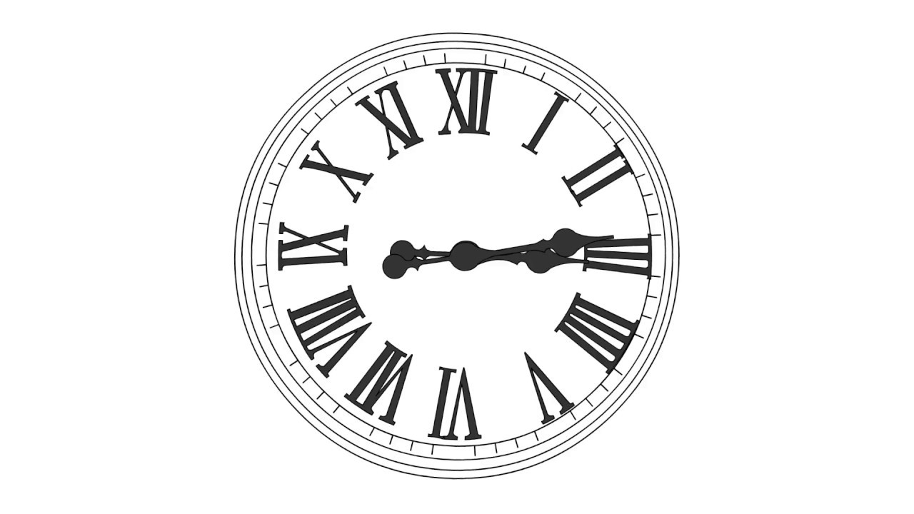 Clock face animation, Flash, After Effects - YouTube