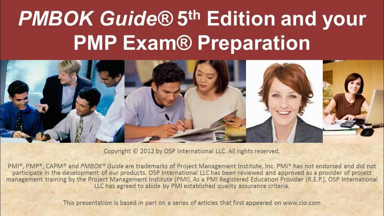 Release and impact of The PMBOK Guide 5th Edition in 2012 - YouTube