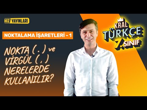 Noktalama İşaretleri Konu Anlatımı: Nokta ve Virgül Nerelerde Kullanılır? (2022) 7. Sınıf Türkçe