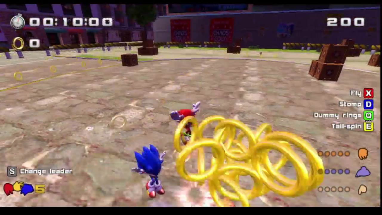 Sonic World (PC - Fan Game): Mission Street - Rival Battle Rank S - YouTube
