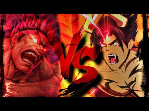 Evil Ryu vs Devil Jin | Street Fighter vs Tekken |Sprite Animation ...