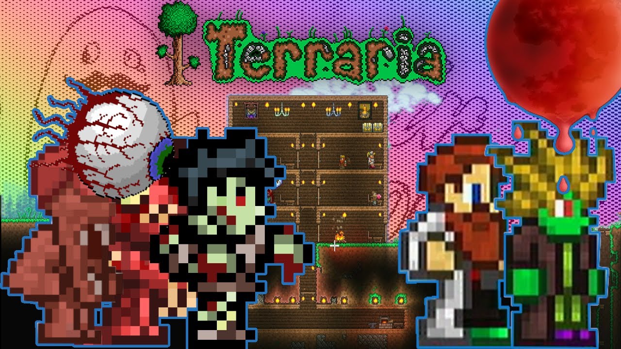 First Blood Moon - Terraria Funny Moments - Part 4 - YouTube