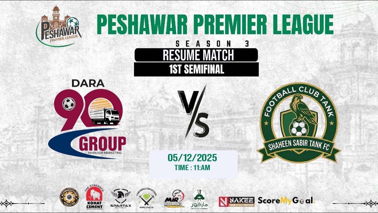 RESUME MATCH |SHAHEEN SABIR TANK VS MARKHOR DARA 90 GROUP |PESHAWAR ...