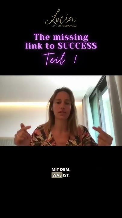 The missing link to SUCCESS -Teil 1 💫 | #missinglink #success - YouTube The missing link to SUCCESS -Teil 1 💫 | #missinglink #success - YouTube