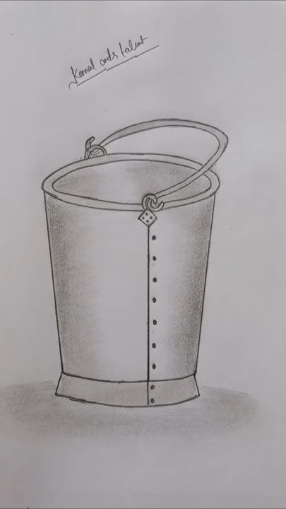 How to draw a bucket 🪣 easily||balti ka chitra kaise banaye # ...