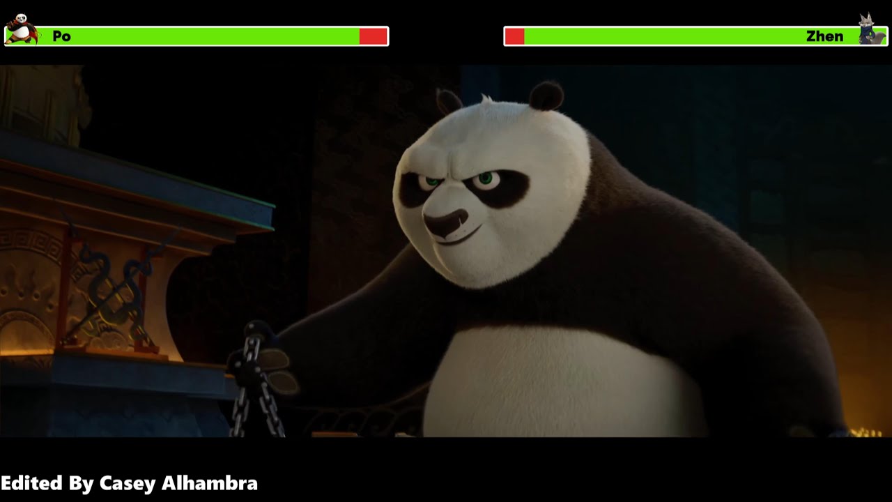 Po vs. Zhen (First Fight) with healthbars - YouTube