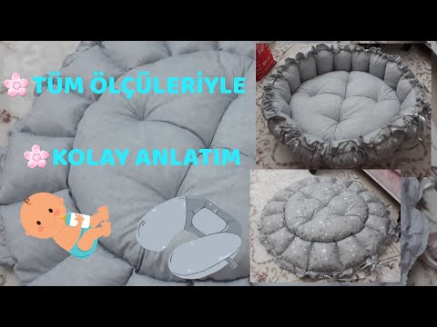 Babynest | Oyun Halısı | Uyku Yatağı | Tüm ölçüleriyle kolay anlatım/ Babynest yapımı