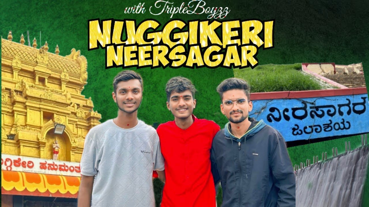 NUGGIKERI HANUMAN TEMPLE🚩||NEERSAGAR DAM 🚧🚀💛 ️#nuggikeri #neersagardam ...