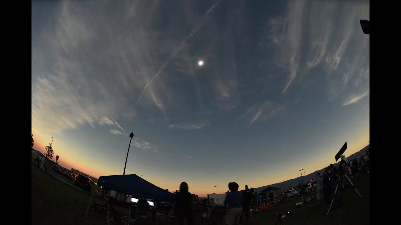2017 08 21 Eclipse wide angle time lapse - YouTube