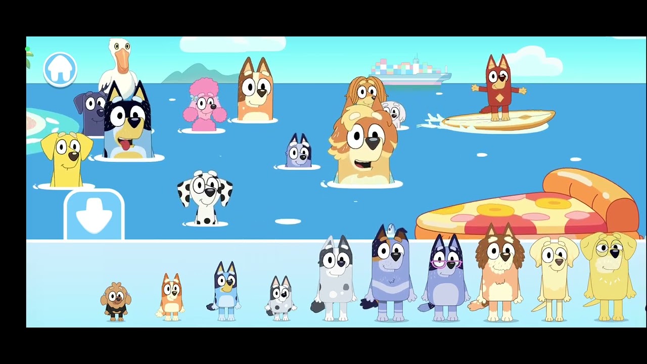 jugando en la playa con la familia de bluey #bluey #entretenimiento # ...