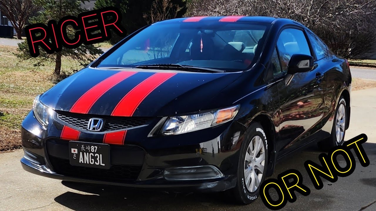 Turning my honda into a rice car! (for now) - YouTube