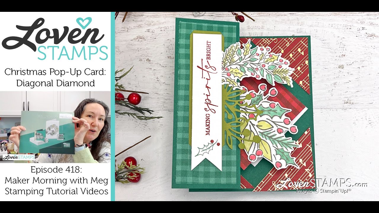 Ep 418: NEW Pop-Up Card - Diagonal Diamond with Stampin' Up!®'s Joy of ...