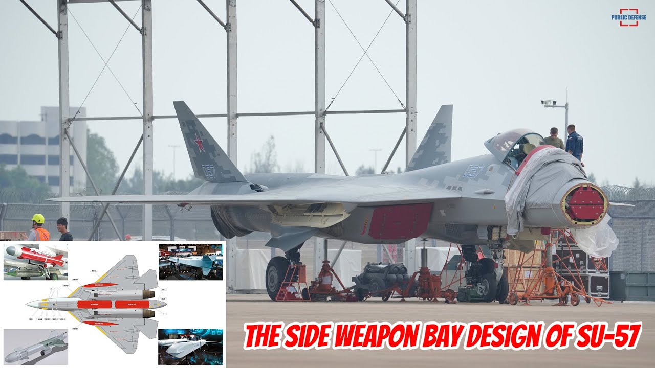 The Side Weapon Bay on the Su-57 is Uncovered - YouTube