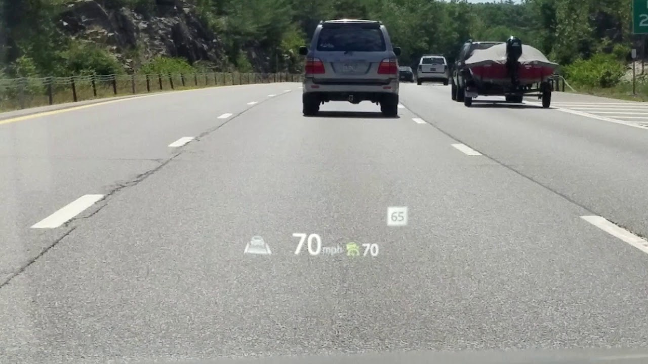 On road demonstration of Mazda's Active Driving Display. - YouTube