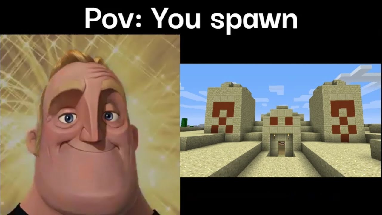 Mr Incredible Becoming Uncanny Meme (Minecraft Spawn) - YouTube