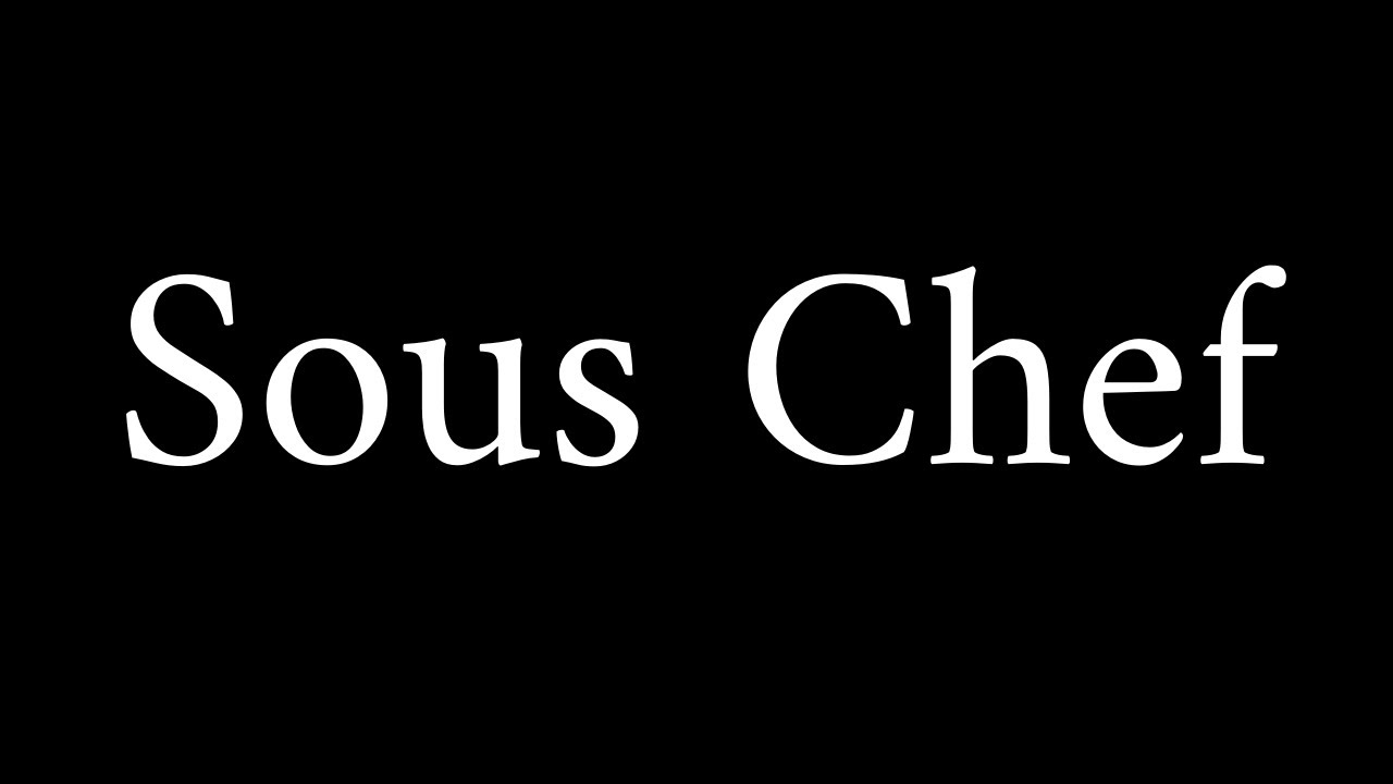 How to Pronounce Sous Chef (French Culinary Term) - YouTube