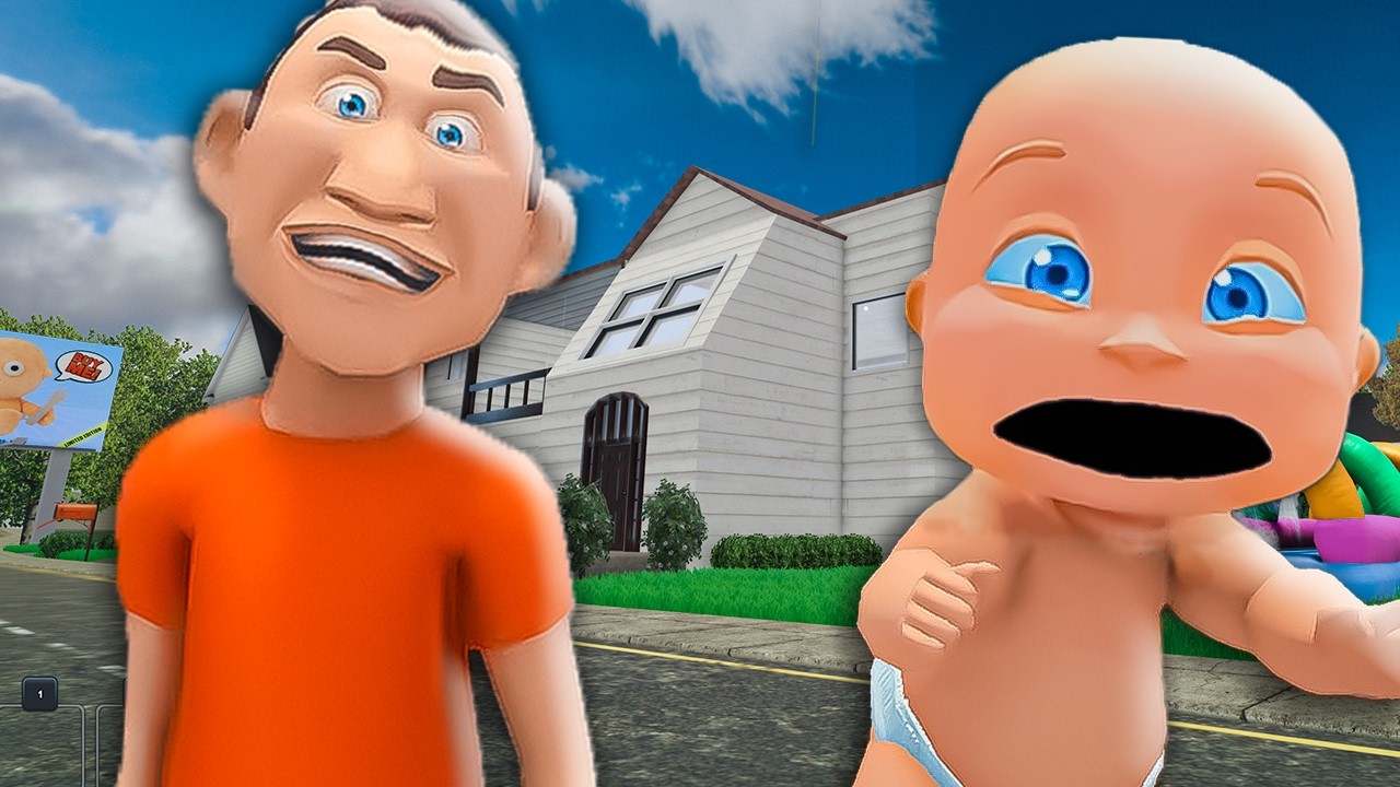 Baby RUNS AWAY From EVIL DAD! - YouTube