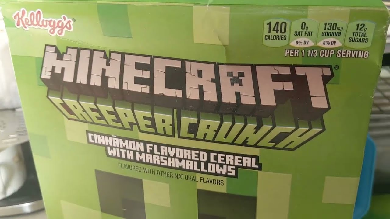 Minecraft cereal - YouTube