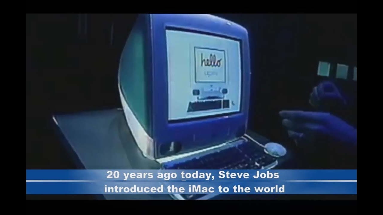 Steve Jobs introduces the iMac - YouTube