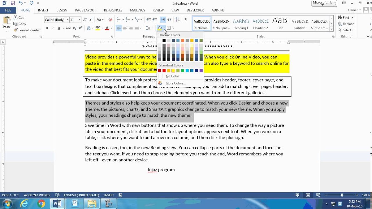 Word practice 1 - YouTube