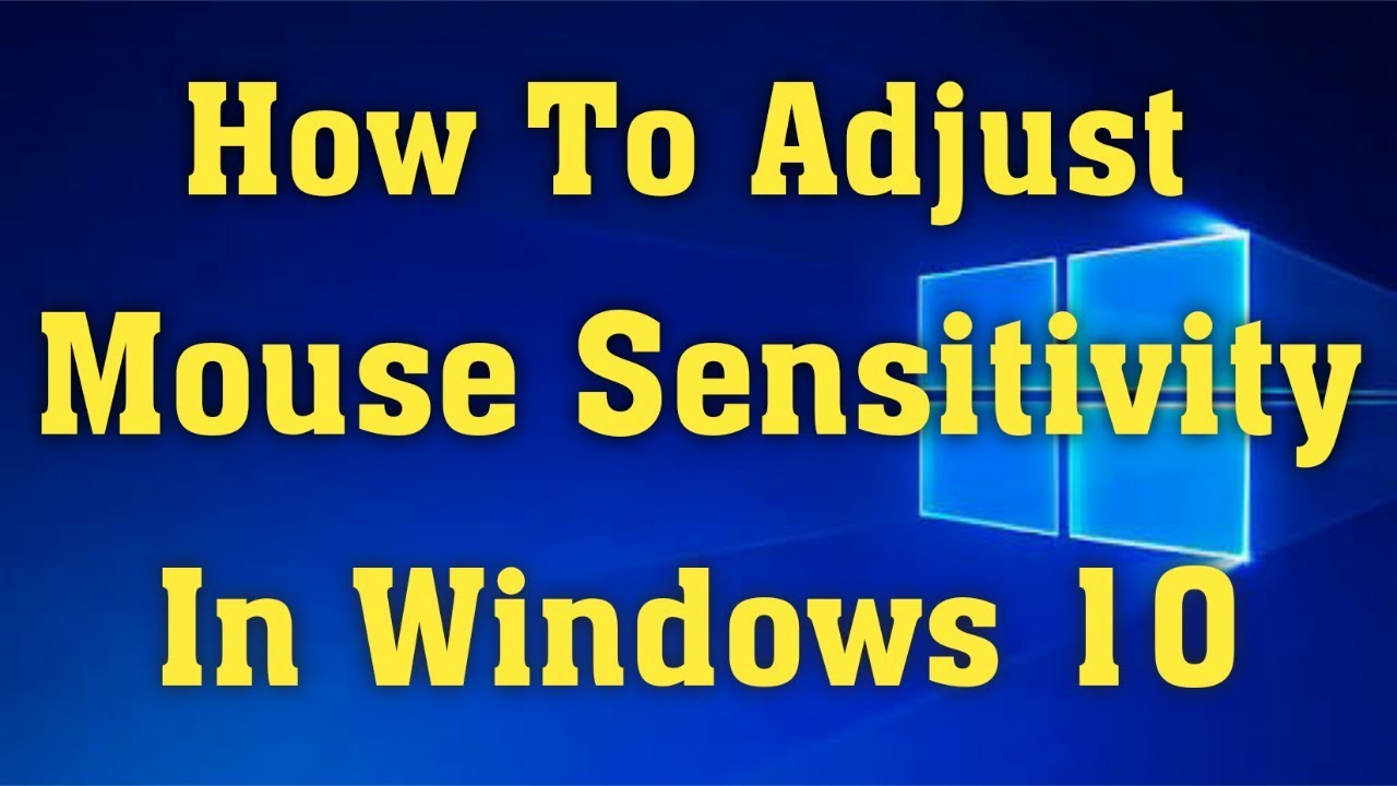 How to Adjust DPI Settings On A Mouse Sensitivity In Windows 10 - YouTube