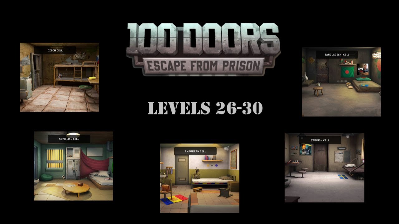 100 doors, Escape from prison, levels 26-30 - YouTube