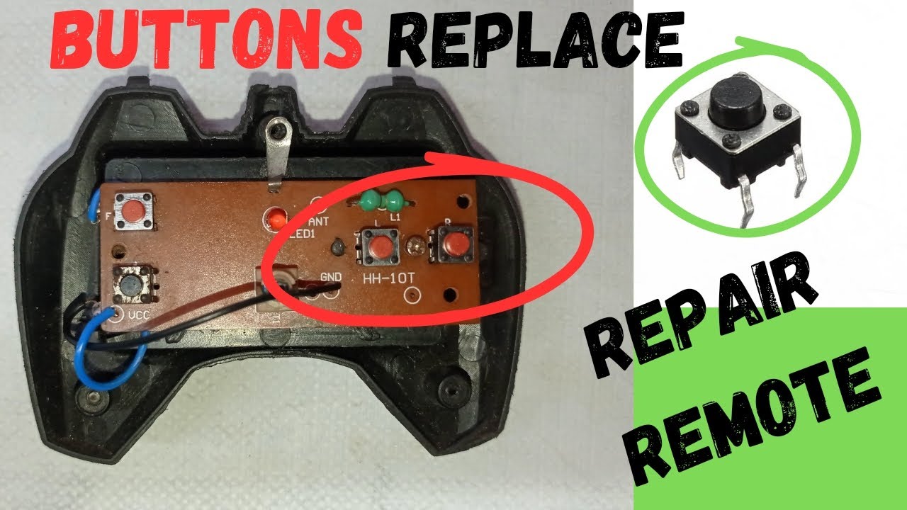 How to replace the Buttons of Rc Car|🚗|Remote , Easy Technique 👍👍 - YouTube